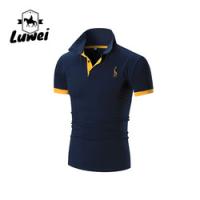 China Slim Fit 100 Cotton Polo Shirts Quick Drying Outdoor Short Sleeve for sale
