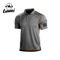 China Breathable Office Cotton Polo T Shirts Short Sleeved Wear Oversize Uniform for sale