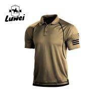 China Breathable Office Cotton Polo T Shirts Short Sleeved Wear Oversize Uniform for sale
