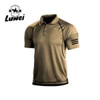 China Breathable Office Cotton Polo T Shirts Short Sleeved Wear Oversize Uniform for sale