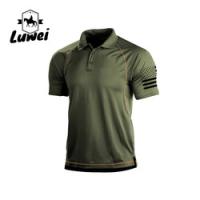 China Breathable Office Cotton Polo T Shirts Short Sleeved Wear Oversize Uniform for sale