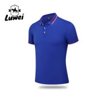 China Quick Drying Embroidered Polyester Polo Shirts Textured Lapel Short Sleeve for sale