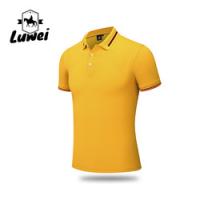 China Quick Drying Embroidered Polyester Polo Shirts Textured Lapel Short Sleeve for sale