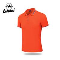 China Quick Drying Embroidered Polyester Polo Shirts Textured Lapel Short Sleeve for sale