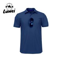 China Knitted Polyester Cotton Polo T Shirts Breathable Short Sleeve For Men for sale