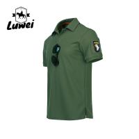 China Knitted Polyester Cotton Polo T Shirts Breathable Short Sleeve For Men for sale