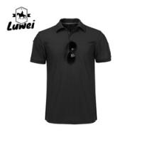 China Knitted Polyester Cotton Polo T Shirts Breathable Short Sleeve For Men for sale