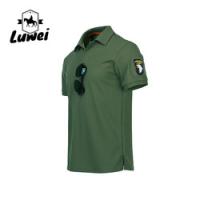 China Knitted Polyester Cotton Polo T Shirts Breathable Short Sleeve For Men for sale