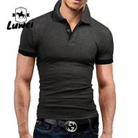 China Summer Oversized Cotton Polo T Shirts Short Sleeve With Embroidery Logo for sale