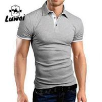 China Summer Oversized Cotton Polo T Shirts Short Sleeve With Embroidery Logo for sale