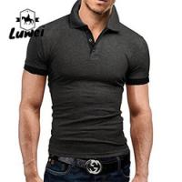 China Summer Oversized Cotton Polo T Shirts Short Sleeve With Embroidery Logo for sale
