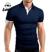 China Summer Oversized Cotton Polo T Shirts Short Sleeve With Embroidery Logo for sale