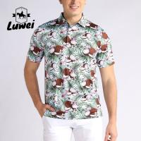 China Spring Sublimated Embroidery Polo Shirts Polyester Formal Short Sleeve for sale