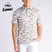 China Spring Sublimated Embroidery Polo Shirts Polyester Formal Short Sleeve for sale