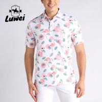 China Spring Sublimated Embroidery Polo Shirts Polyester Formal Short Sleeve for sale