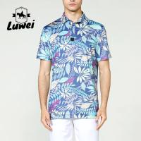 China Spring Sublimated Embroidery Polo Shirts Polyester Formal Short Sleeve for sale