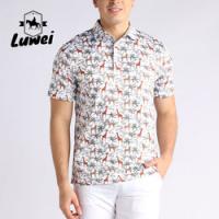 China Spring Sublimated Embroidery Polo Shirts Polyester Formal Short Sleeve for sale