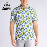 China Spring Sublimated Embroidery Polo Shirts Polyester Formal Short Sleeve for sale