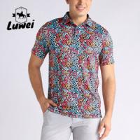 China Spring Sublimated Embroidery Polo Shirts Polyester Formal Short Sleeve for sale