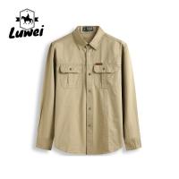 China Plus Size Men Shirts Apparel Palm Panel Striped Print Long Sleeves for sale