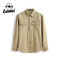 China Plus Size Men Shirts Apparel Palm Panel Striped Print Long Sleeves for sale