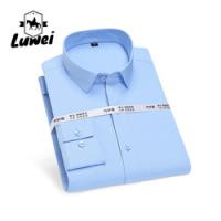 China Men Long Sleeve Business Shirts Single Button Casual Plaid Striped Shirt for sale