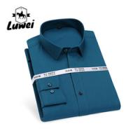 China Men Long Sleeve Business Shirts Single Button Casual Plaid Striped Shirt for sale