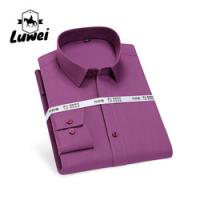 China Men Long Sleeve Business Shirts Single Button Casual Plaid Striped Shirt for sale