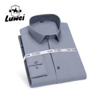 China Men Long Sleeve Business Shirts Single Button Casual Plaid Striped Shirt for sale