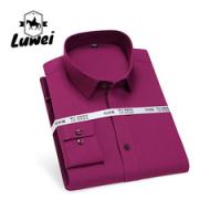 China Men Long Sleeve Business Shirts Single Button Casual Plaid Striped Shirt for sale