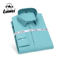 China Men Long Sleeve Business Shirts Single Button Casual Plaid Striped Shirt for sale