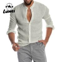 China Casual Men Shirts Apparel Cotton Single Breasted Long Sleeve Print Shirts for sale