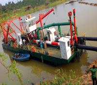 China 477kw Main Engine Shijiazhuang Sand Pump 14 Inch Cutter Suction Dredger for River Sand Mud for sale