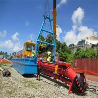 China Spud Positioning Cutter Suction Dredger for Digging River Sand for sale