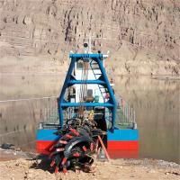 China Cumins Diesel Engine Cutter Suction Dredger with Booster Station for sale