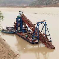 China Chain Bucket River Gold Dredger Used for Iron Powder for sale