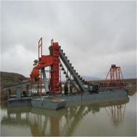 China Chain Bucket River Gold Dredger Used for Iron Powder for sale