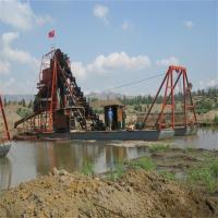 China Bucket Chain Mining Dredger for River Gold and Diamond for sale