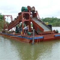 China Hydraulic Control Chain Bucket Gold Dredger Used in River for sale