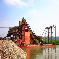 China Diesle Engine Power Hydraulic Winch Control River Gold Dredger for sale
