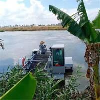 China Automatic Harvester for Seaweed/Lake Garbage/Duckweed/Water Hyacinth/Aquatic Plants/River Garbage for sale