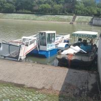 China Full Automatic Hydraulic Control Lake Weed Harvester Used in River for sale