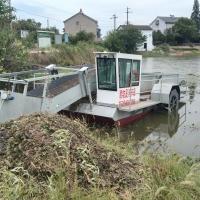 China Plastic Waste Harvester Diesel Engine Hydraulic Control River Floating for sale