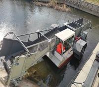 China Low Price Reservoir Weed and Hyacinth Harvester with Cutter for sale