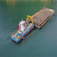 China Drag Service Working Boat with Hydraulic Deck Crane for sale