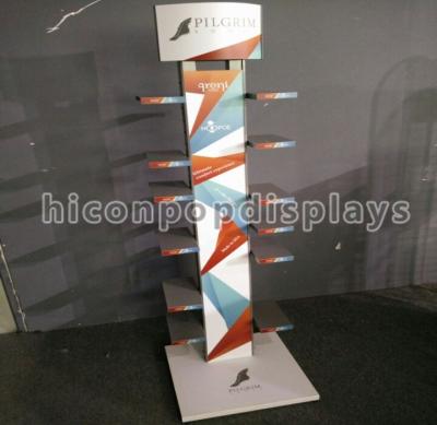 China Shoes Metal Display Racks And Stands Double Sided With 6 Layers for sale