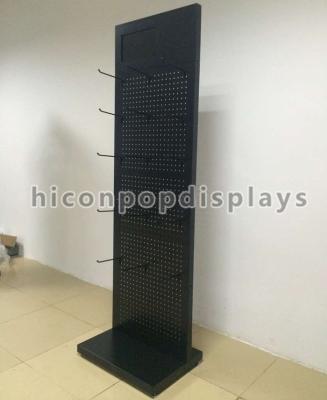 China Shop Flooring Necklace Pegboard Metal Display With Hooks for sale