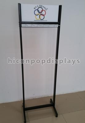 China Double Sided Belt Metal Display Racks Visual Merchandise With Hook for sale