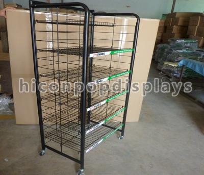 China Metal Wire Display Shelving Five Tiers , Light Bulb Display Stand for sale
