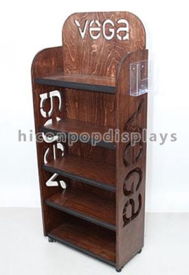 China Custom Wood POP Merchandise Displays Stands For Pet Food Stores for sale